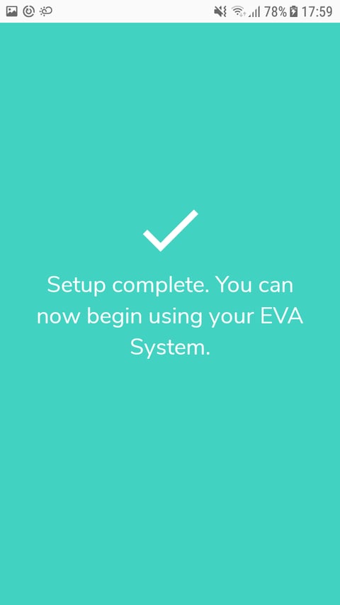 EVA App - Login to the EVA App with an existing user