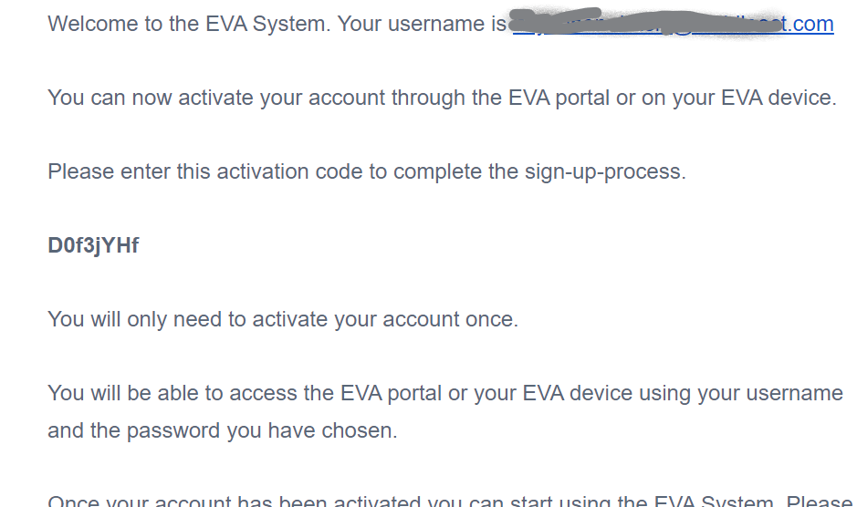 EVA App - Setting Up a New User